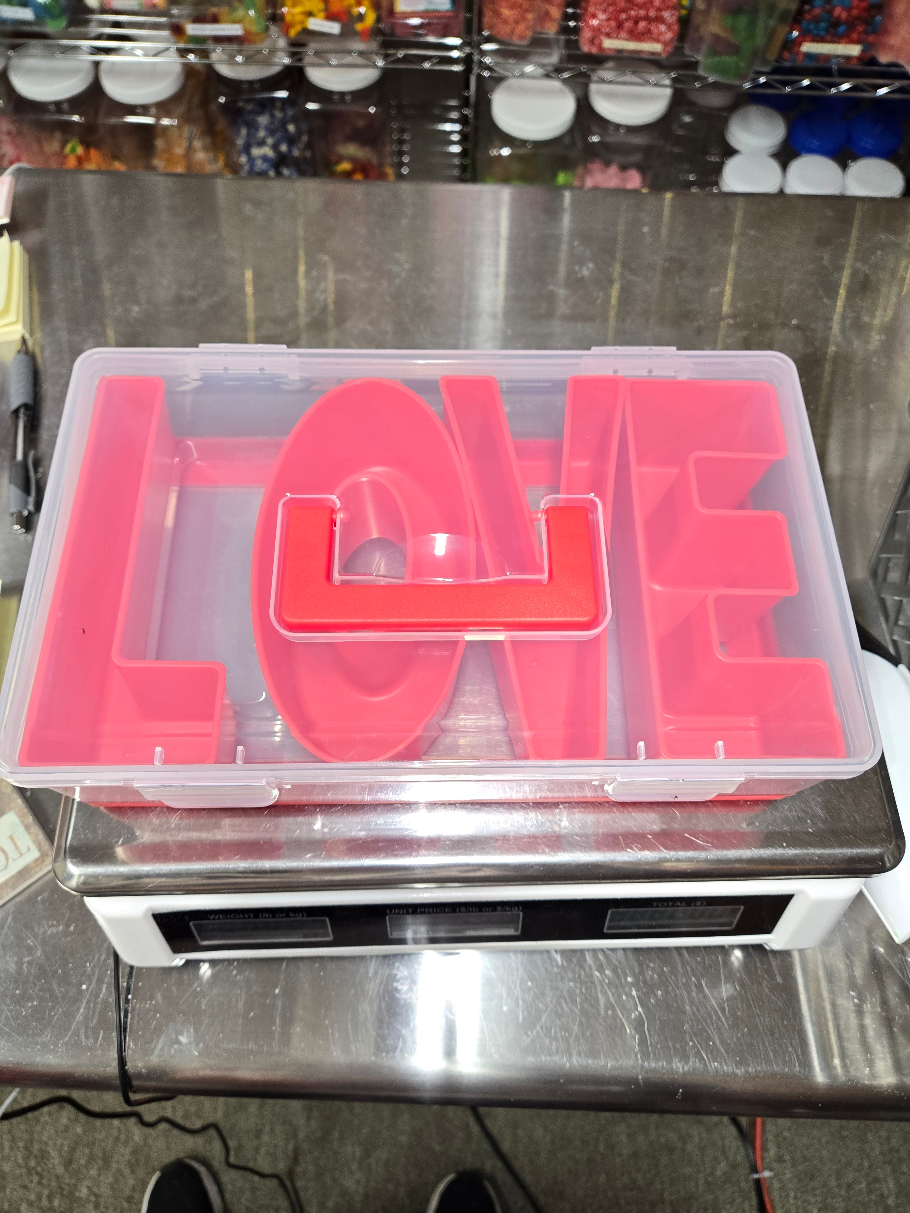 3 lb Red LOVE Rectangle Snacklebox – Candy Carousel